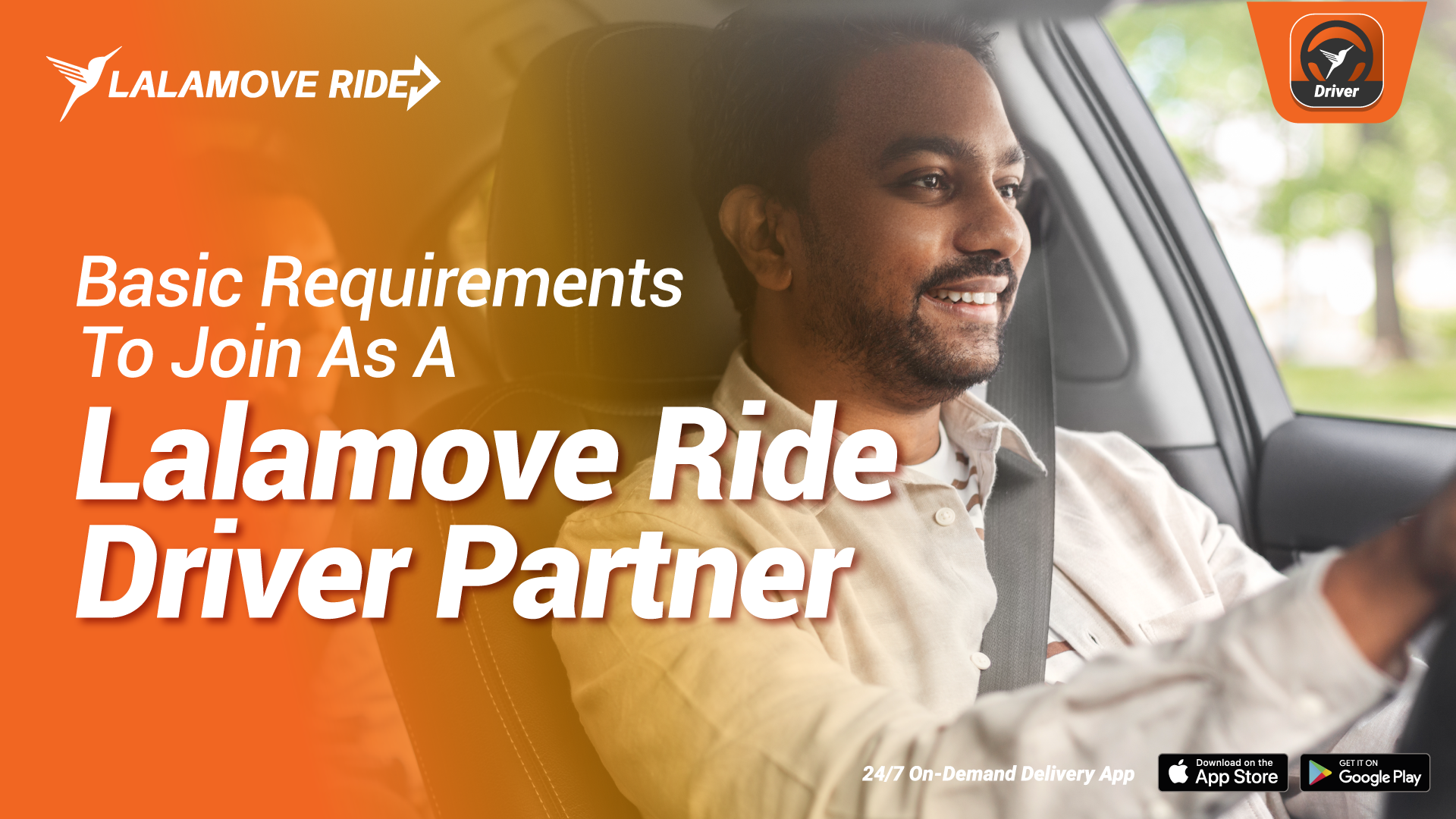 5 Basic Requirements To Join As A Lalamove Ride Driver Partner